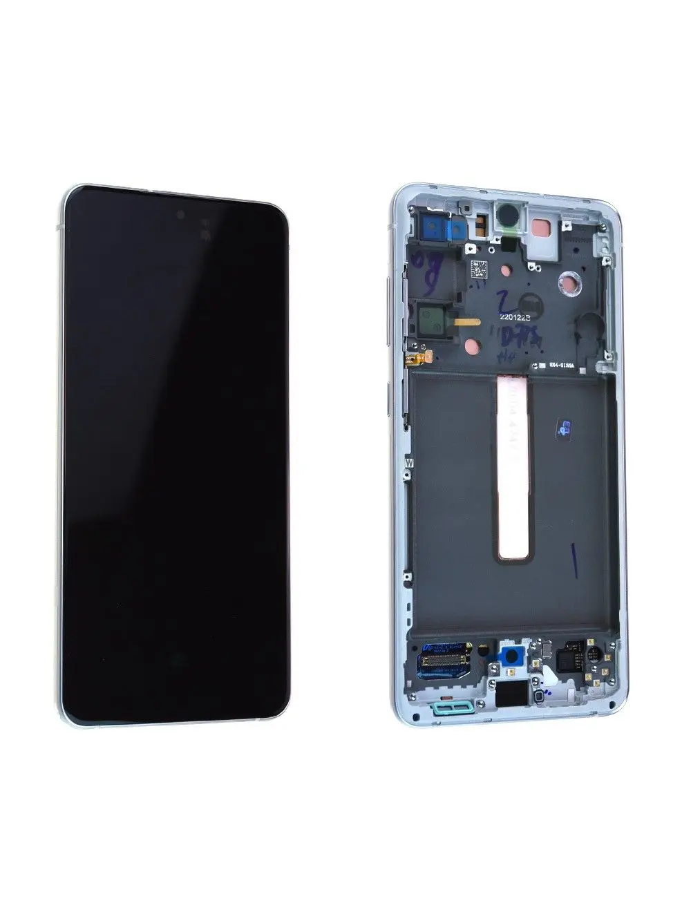 Écran Samsung Galaxy S21 FE 5G (G990B) Blanc + Châssis Origine ...