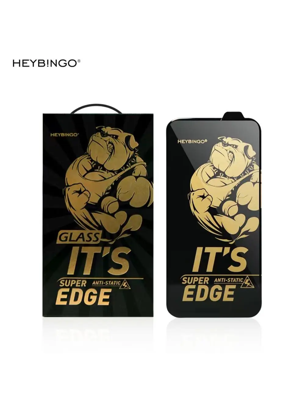 Verre trempé intégral iPhone 15 Plus Heybingo Antistatique Super Edge ...