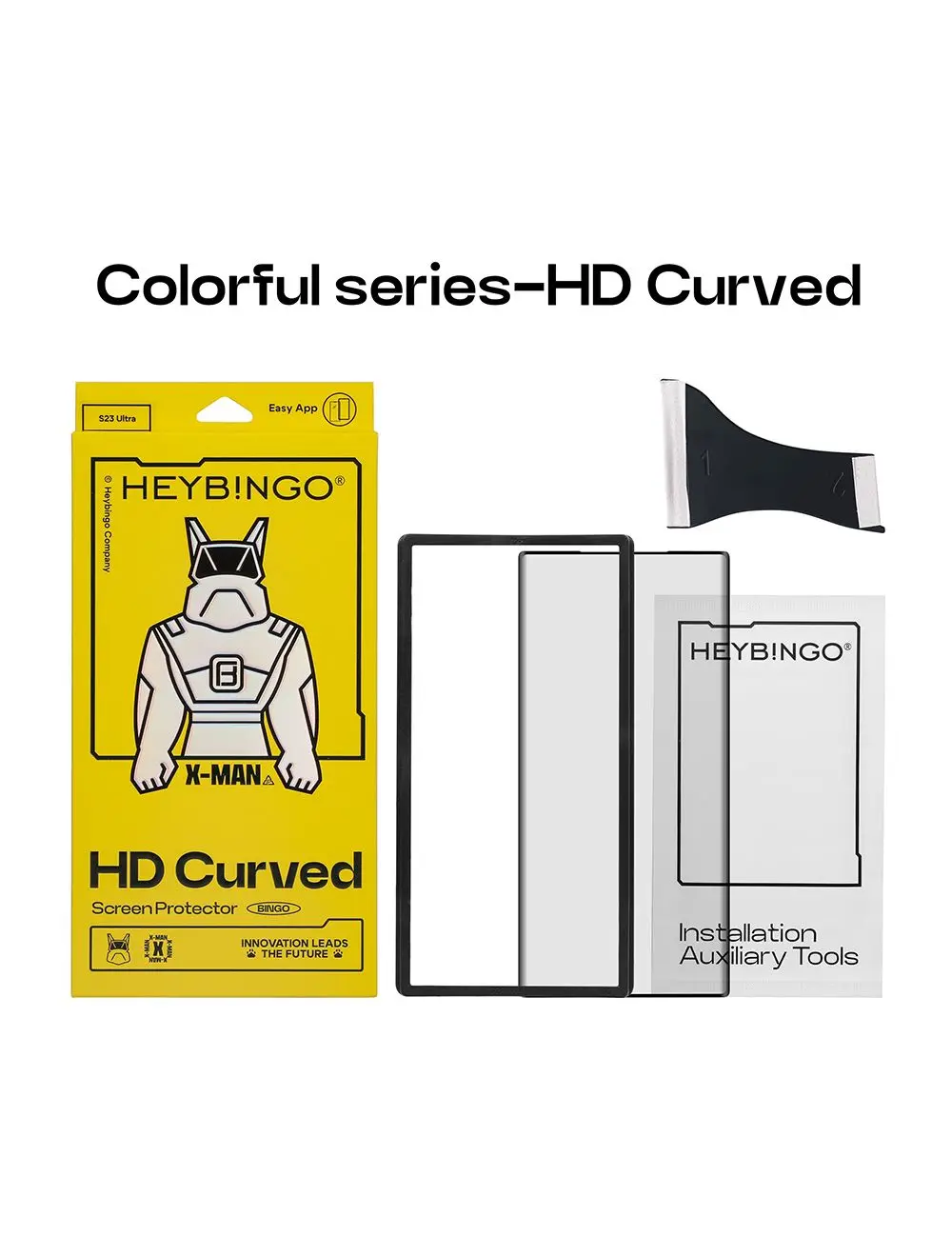 Verre trempé intégral Samsung S22 Ultra Heybingo Super Edge HD ...