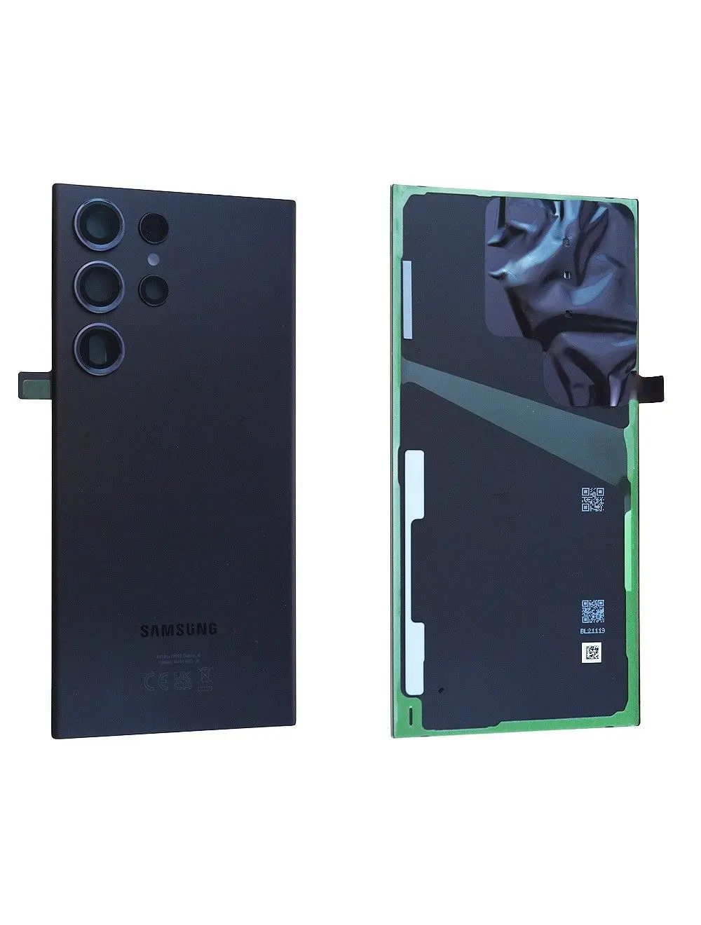 Vitre Arrière Samsung Galaxy S23 Ultra (S918B) Noir GH82-30400A Origine ...